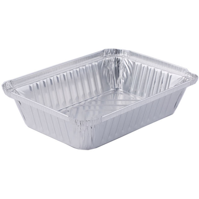 Tin foil box special rectangular tin foil bowl plate round packaging ...