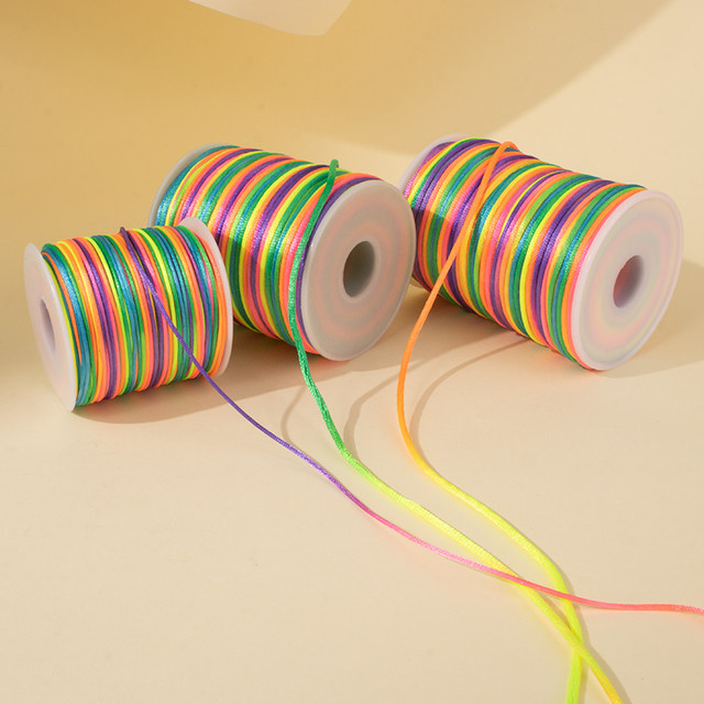 Colored hand rope thread hand-braided hair rope No. 5 children's ...