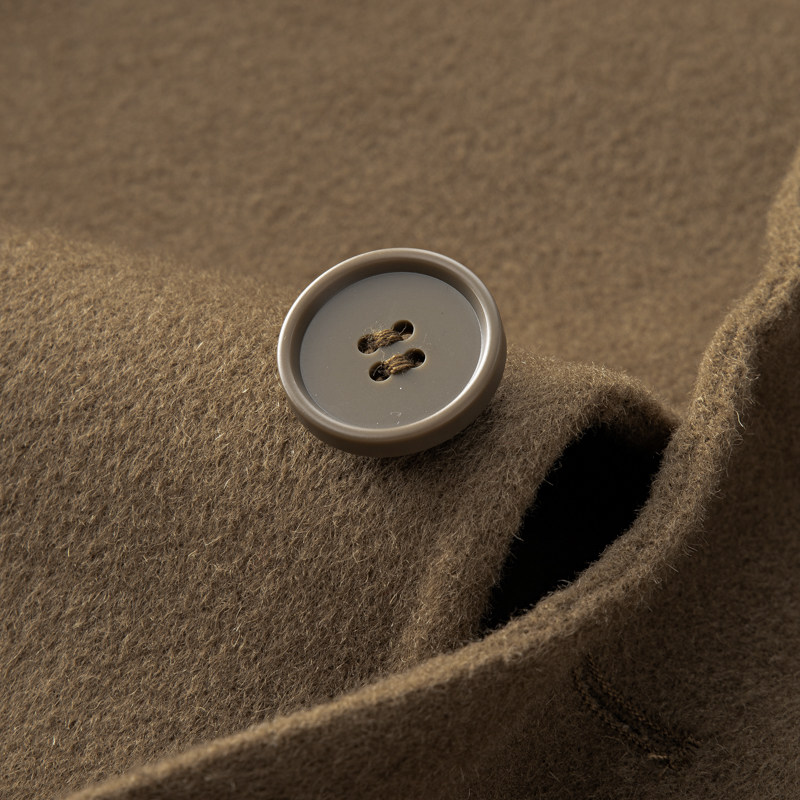 Autumn and winter high -end simplicity versatile casual woolen coat men ...