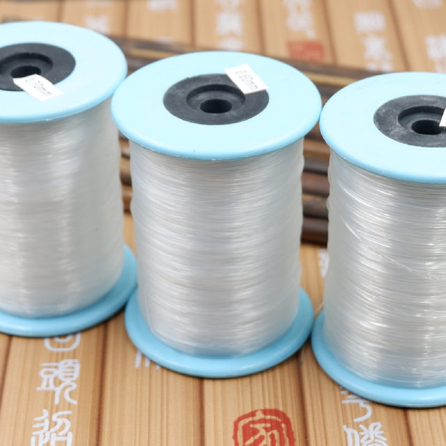 Braided wire nylon wire crystal beaded transparent rope non-elastic ...