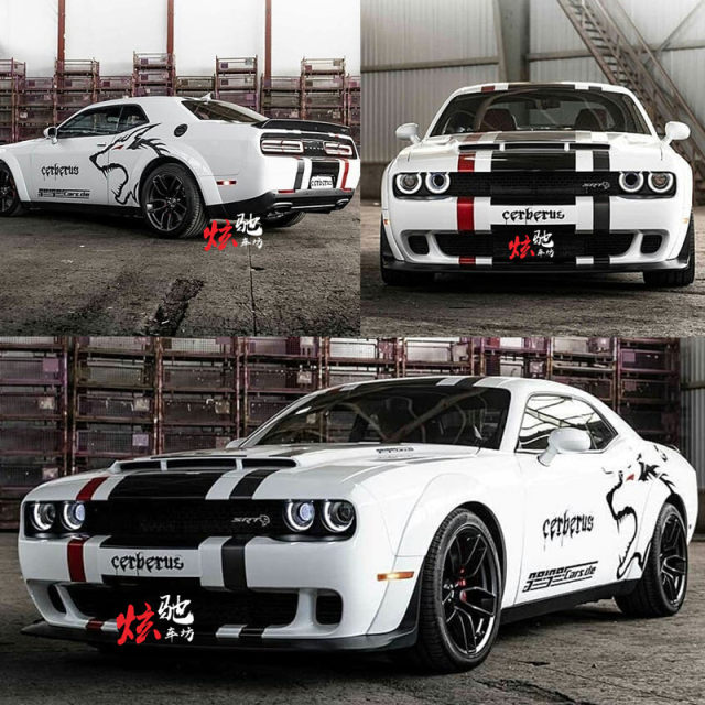 Applicable to Dodge Challenger Car Sticker Hood Modified Hellcat SRT ...