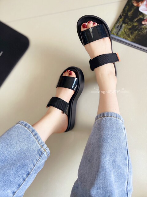 Special summer Brazilian jelly shoes zaxy slippers for women Velcro ...