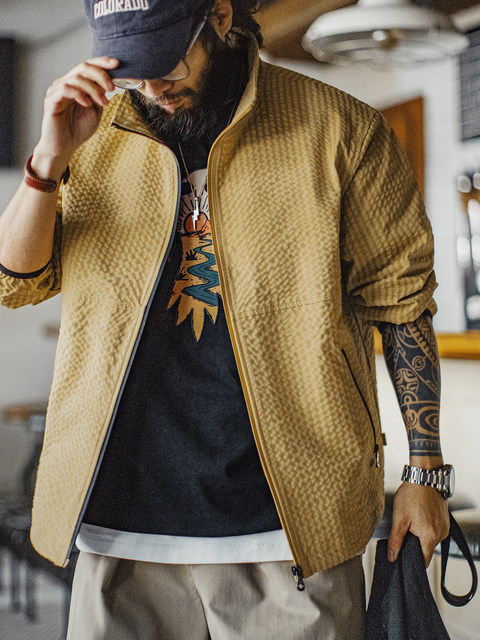 Maden workwear American casual outdoor mountain jacket texture ...