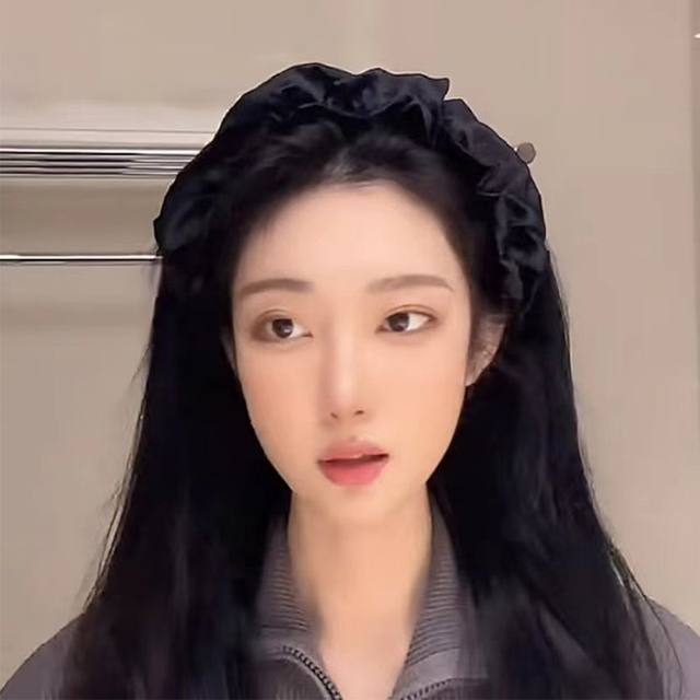 High skull top black fold hair hoe Edge versatile bow hair card washing ...