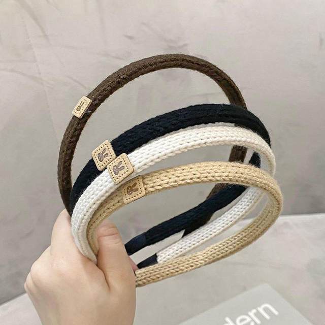 Maillard knitted fine hair hoop for women in autumn and winter high ...