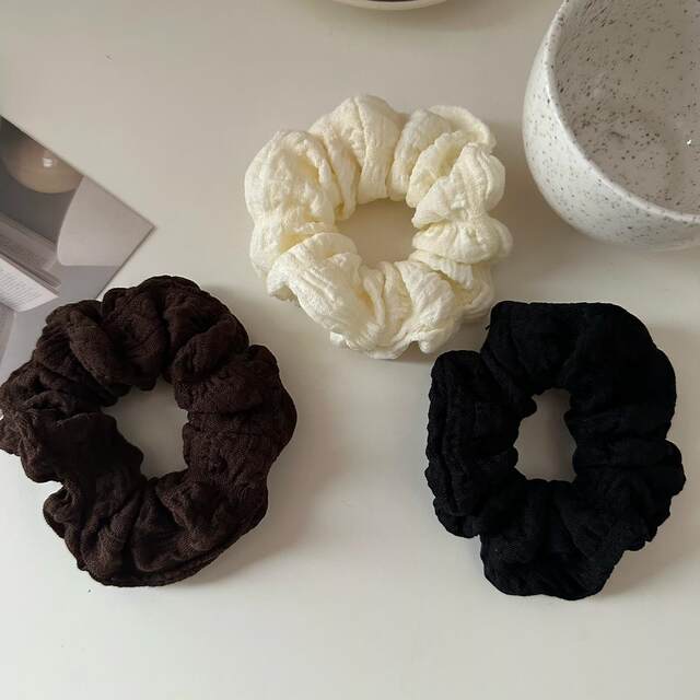 Cream puff large intestine ring meatball hair rope versatile solid ...