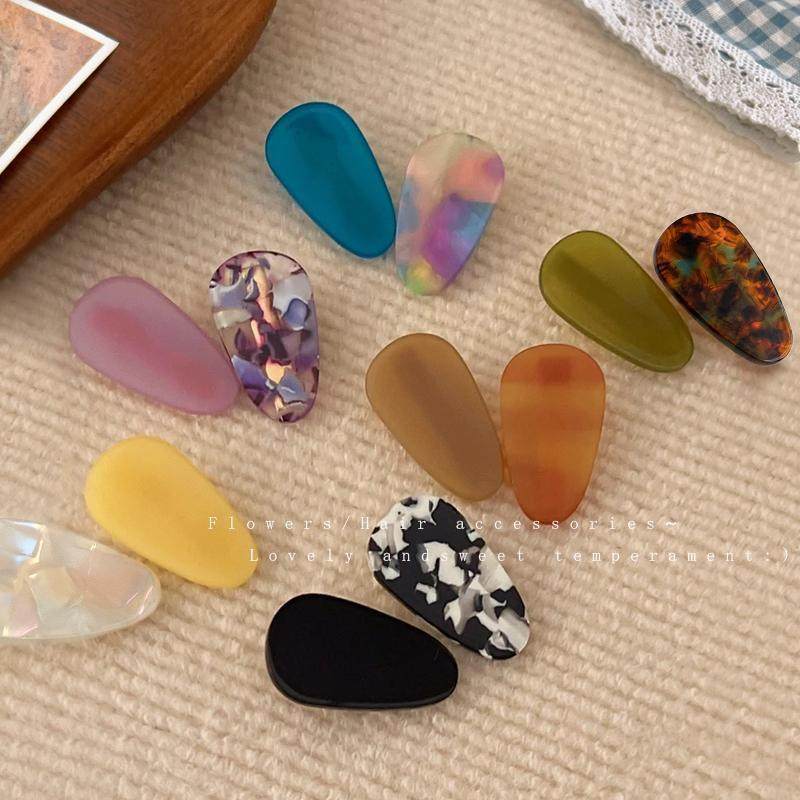 High-end Internet celebrity acetic acid water drop hairpin hairpin side ...