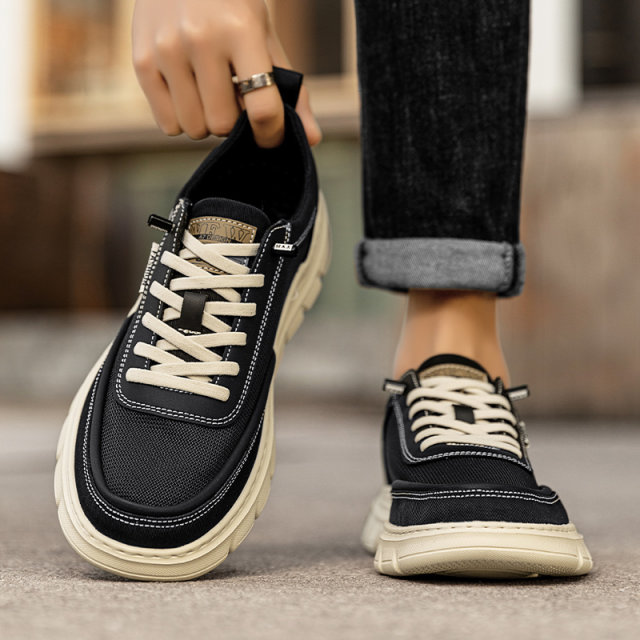 Men's shoes with no laces, mesh, summer breathable thin mesh shoes ...