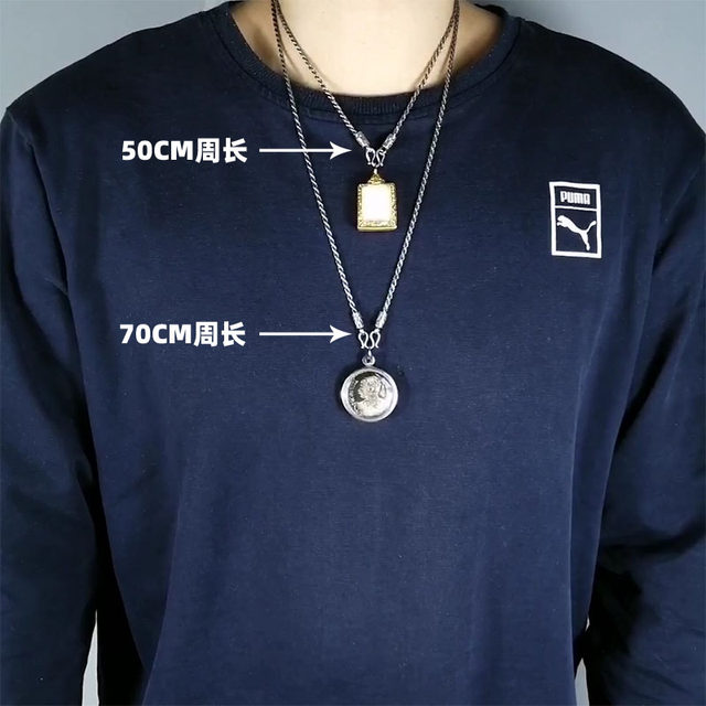 Original 925 sterling silver retro hemp rope chain Thai Buddha brand ...