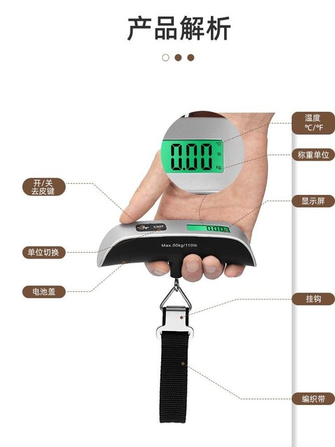 Hand -scales 50kg Electronic Convenient Stainless Steel High -precision ...