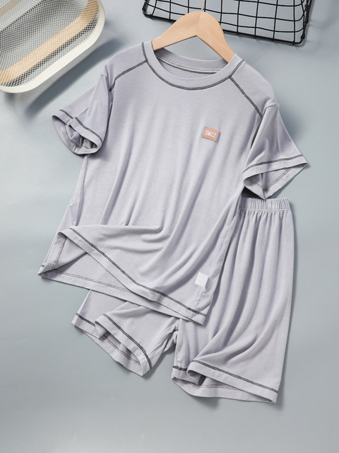 Modal Kidsren's Summer Suit, Boys' Short-Sleeved Shorts, Boys' Pajamas ...