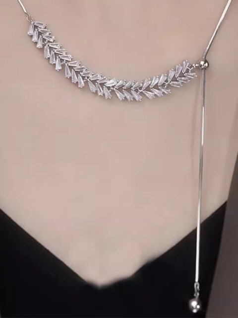 French LMKL sincere heart wheat ear necklace for women light luxury ...
