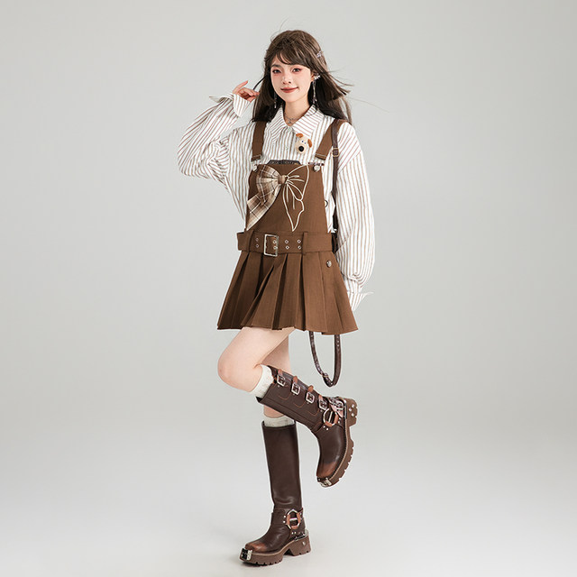 Keiko Creative Bow Ligging Blossom Belt Dress 24 Autumn Retro Retro ...