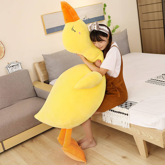 Big White Duck Doll Large Little Yellow Duck Doll Sleeping Pillow Plush ...