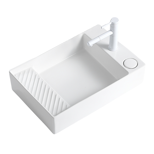 Above-the-counter basin ceramic countertop control ultra-narrow ...