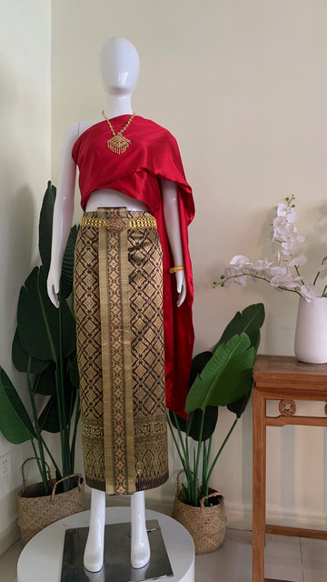 Duoli Dai clothing, Dai clothing, Thai clothing, women's veil, tube top ...