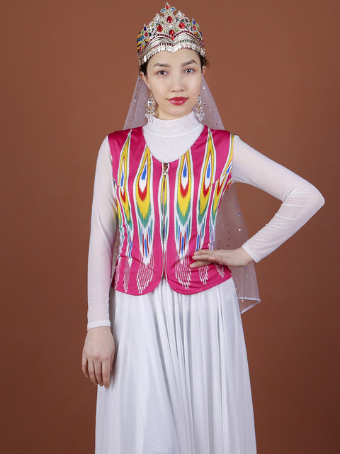 Xinjiang dance performance clothing ethnic style Edress short vest ...