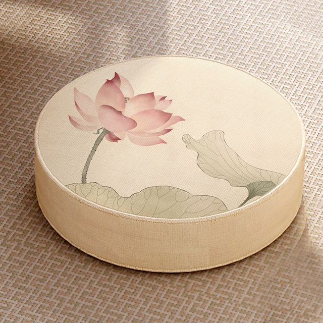 Chinese futon cushion round lotus ground meditation cushion meditation ...