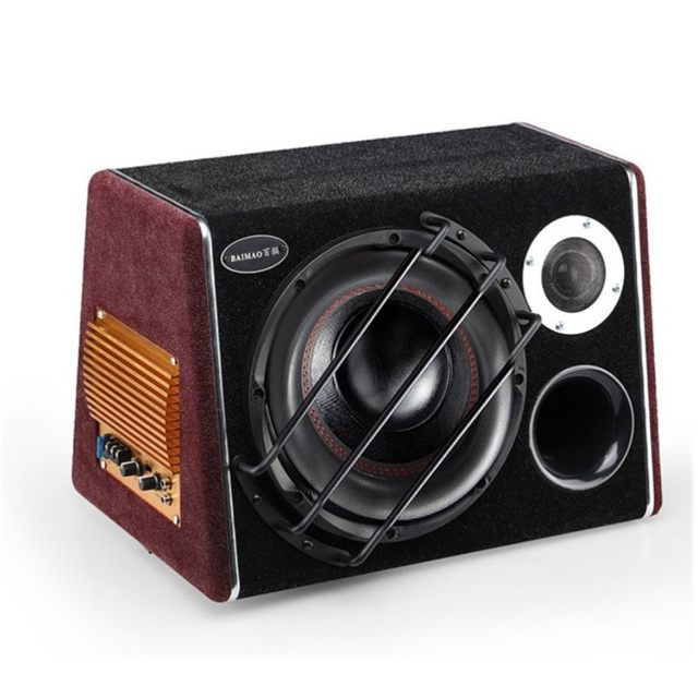 10-inch 12-inch car subwoofer 12V modified high-power active 24V car ...