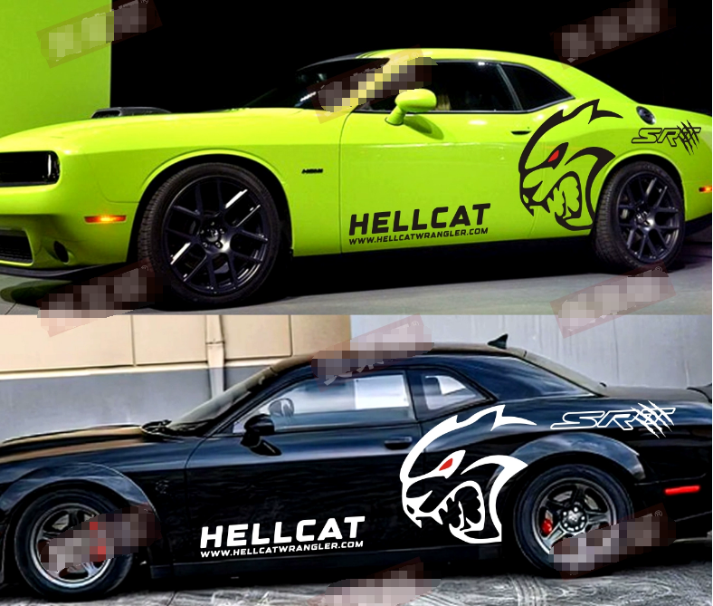 Suitable for Dodge Challenger car stickers, body modification Hellcat ...