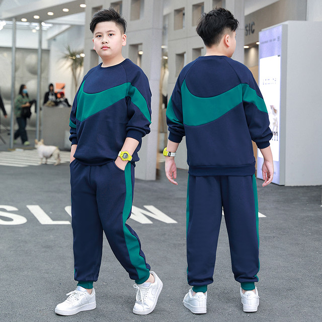 The new fat boy spring costume 7-15 years old, middle school children ...