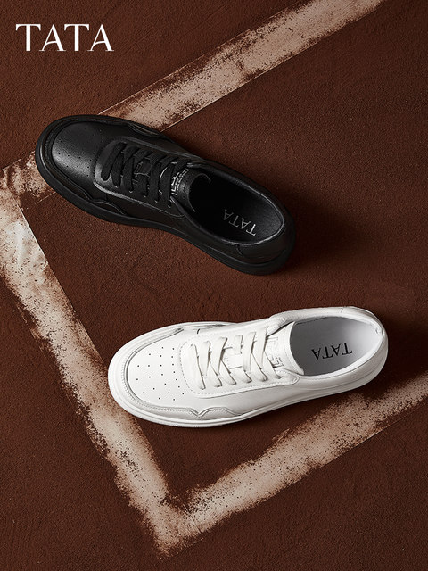 TATA casual genuine leather sneakers men's shoes versatile sports shoes ...