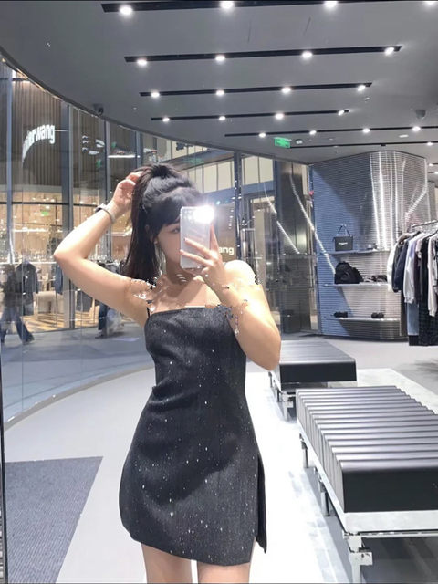 Design-sensual heavy industry full-body hot diamond mini suspender ...