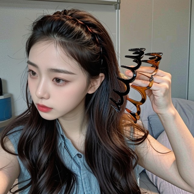 Dual-purpose broken hair sorting artifact, large wave hairband, new ...