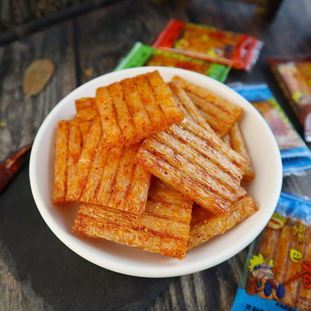 Mouth spicy strips kiss slices spicy slices 8090 post-8090 nostalgic childhood snacks snacks old ...