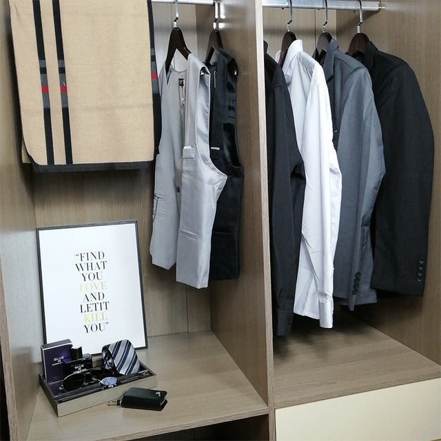 Model room clothes men's shirts vests ties accessories exhibition hall ...