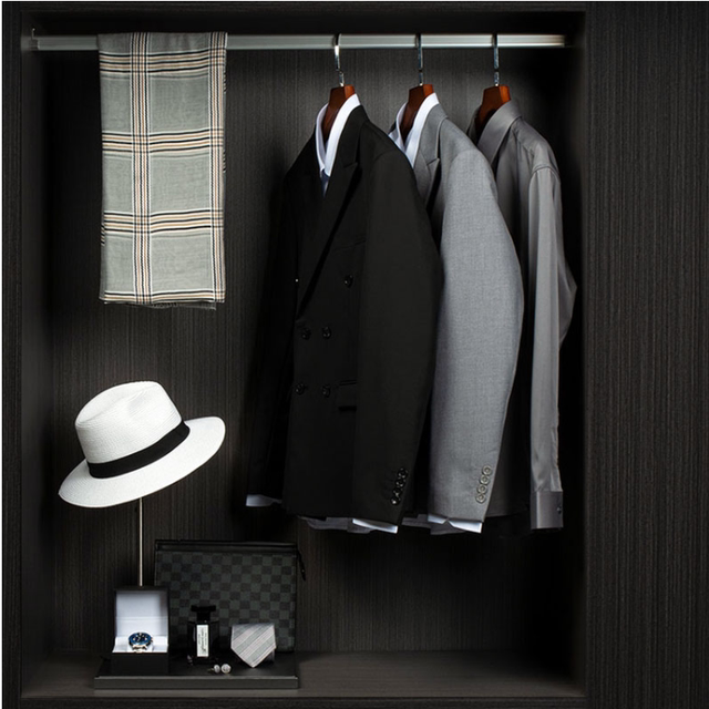 Model room clothes men's shirts vests ties accessories exhibition hall ...