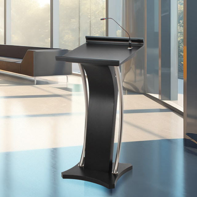 Curved conference room podium podium training podium solid wood podium ...