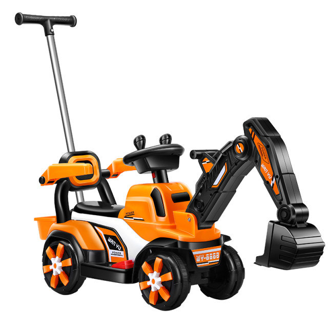 Children's excavator toy car can sit human excavator boy excavator ...