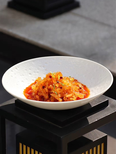 Hotel tableware ceramic catering commercial plate creative cooking ...
