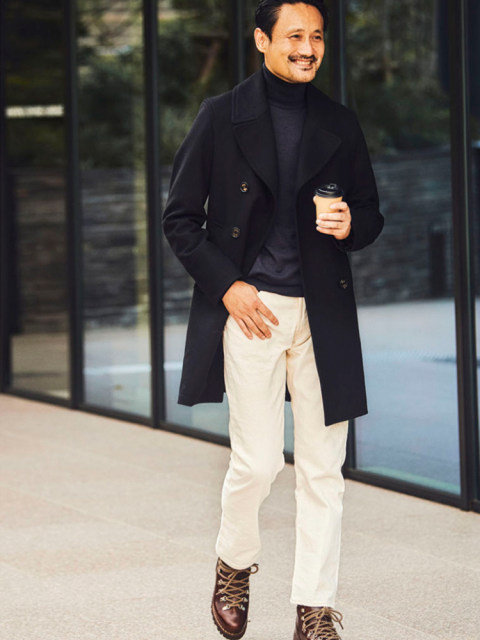 Resolute white cow mid-waist straight slightly tapered white selvedge jeans AA710 Lin Fangheng ...