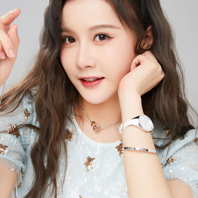 CalvinKlein necklace miss you series interlocking fashion design double ...