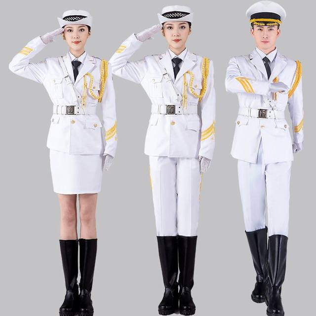 Student flag guard dress flag-raising bench costume flag class honor ...