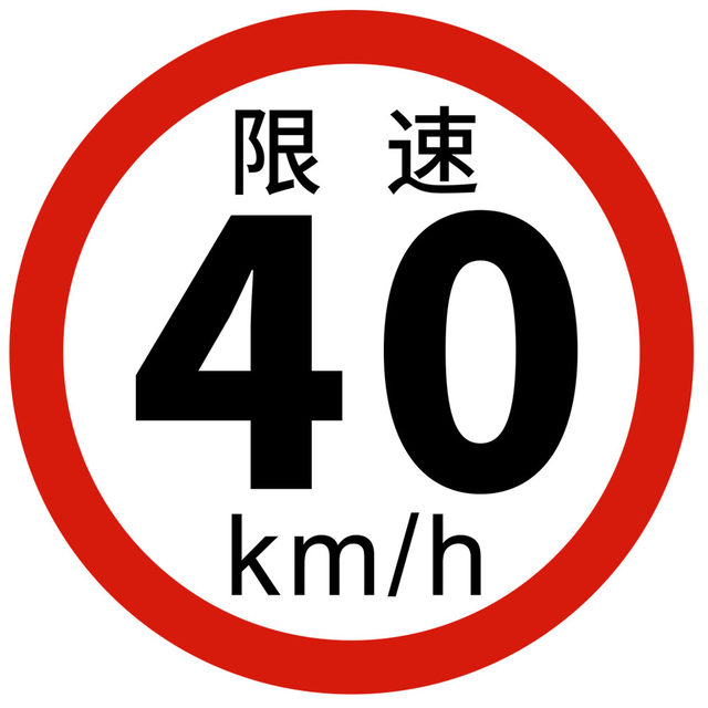 Bus speed limit 100 kilometers, speed limit 80, speed limit 60, truck ...
