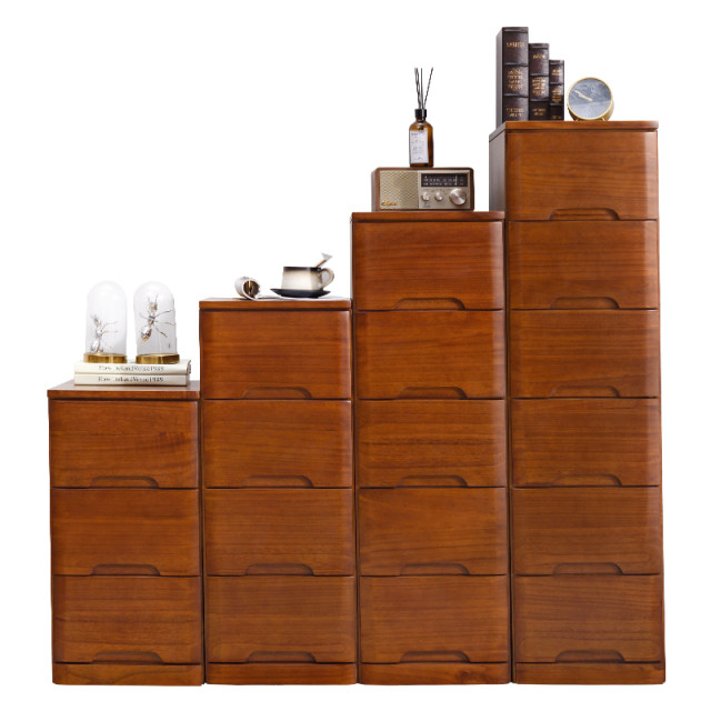 Solid wood slotted drawer-type storage cabinet deepened 50cm30 narrow ...