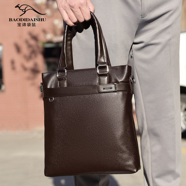 New men's bag document cross -textbook male business vertical handbag ...