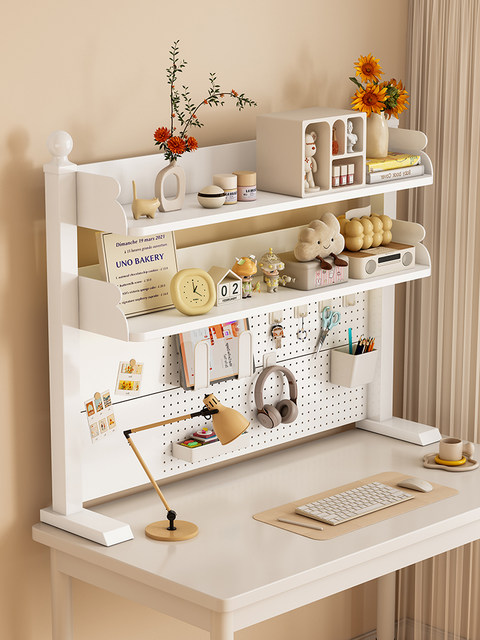 Desktop bookshelf vertical multi-layer children's iron study table ...