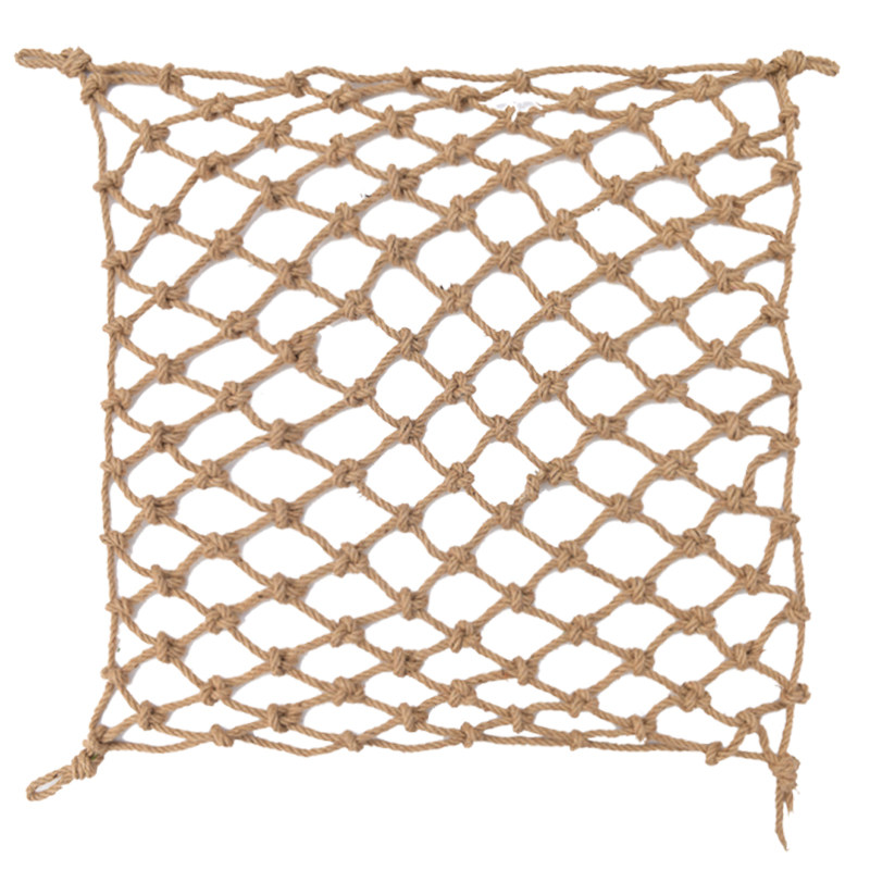 Hemp rope grid decorative net hemp rope woven net ceiling bar retro ...