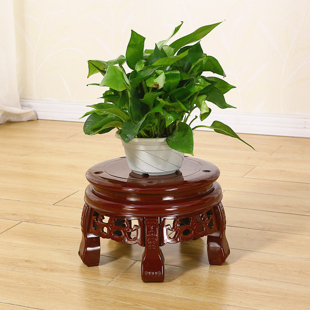 Flower stand imitation wood classical multi-layer pothos plastic flower ...