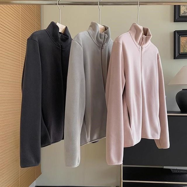 Double -sided warm baby! Wind -proof stand -up collar thickened velvet ...