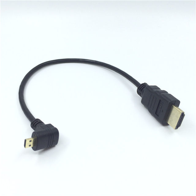 Elbow MicroHDMI to HDMI data cable tablet mobile phone digital camera ...