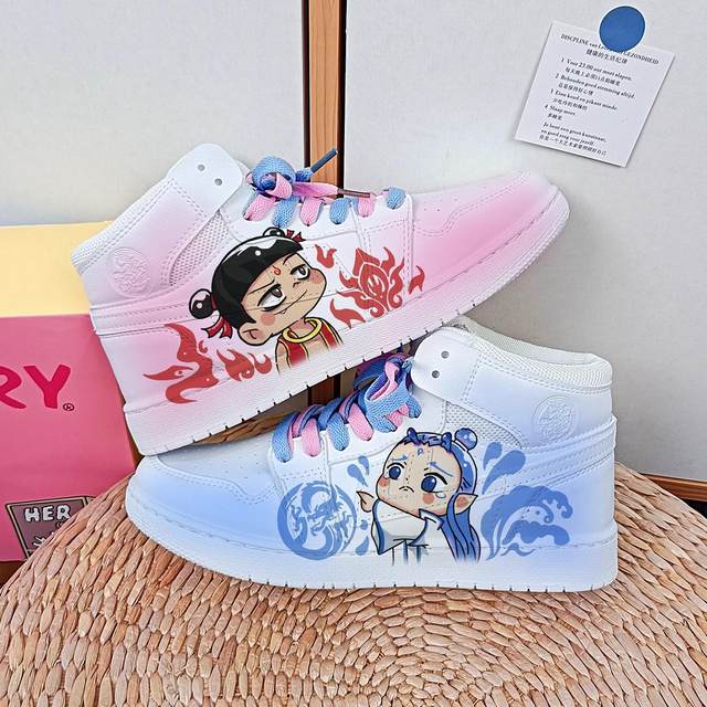 Huili high-top Nezha Ao Bing Mandarin Duck men's shoes 2025 spring new ...