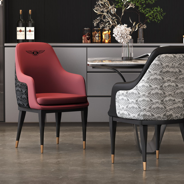 Minimal dining chair 2024 new home restaurant back chair tea table ...