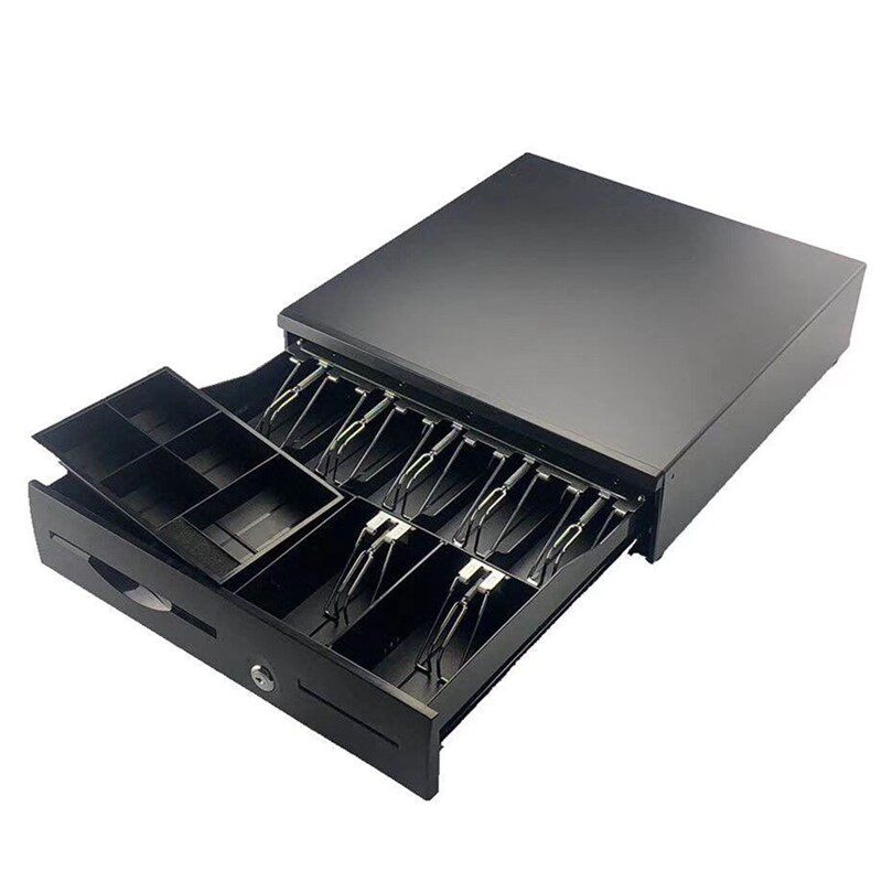 Myou405 Cash Register Box Supermarket Cashier Box Banknote Cash Box