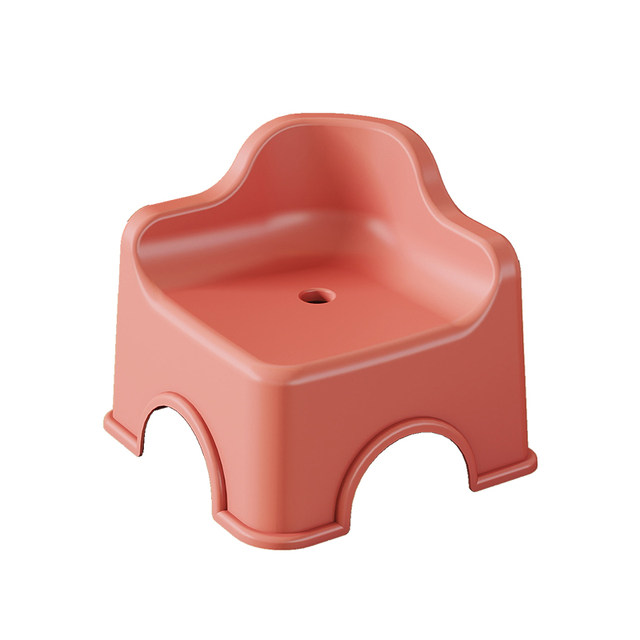 Children's plastic small stool thickened home chair small bench back ...