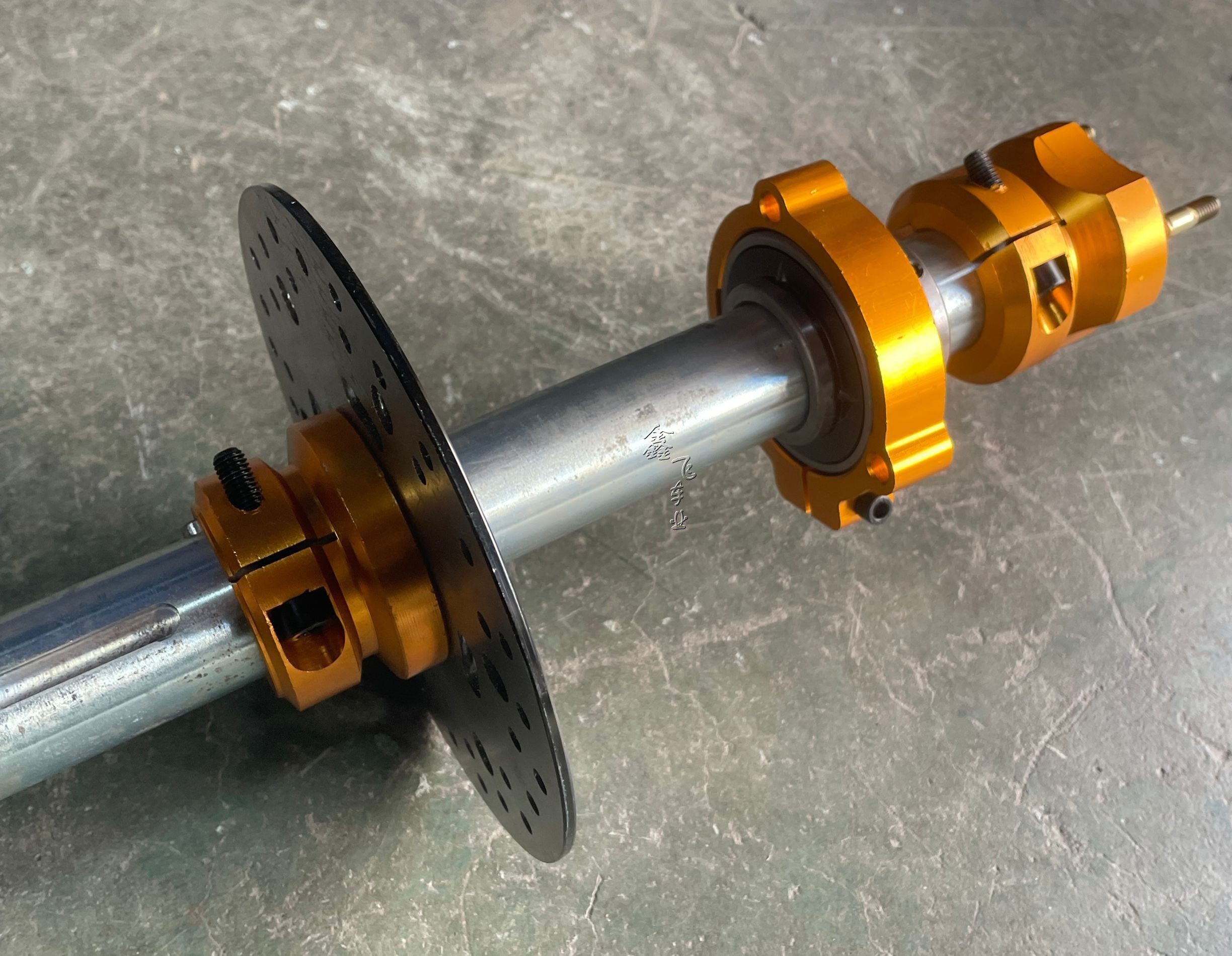 Homemade four-wheel drift kart motorcycle thickened rear axle rear axle ...